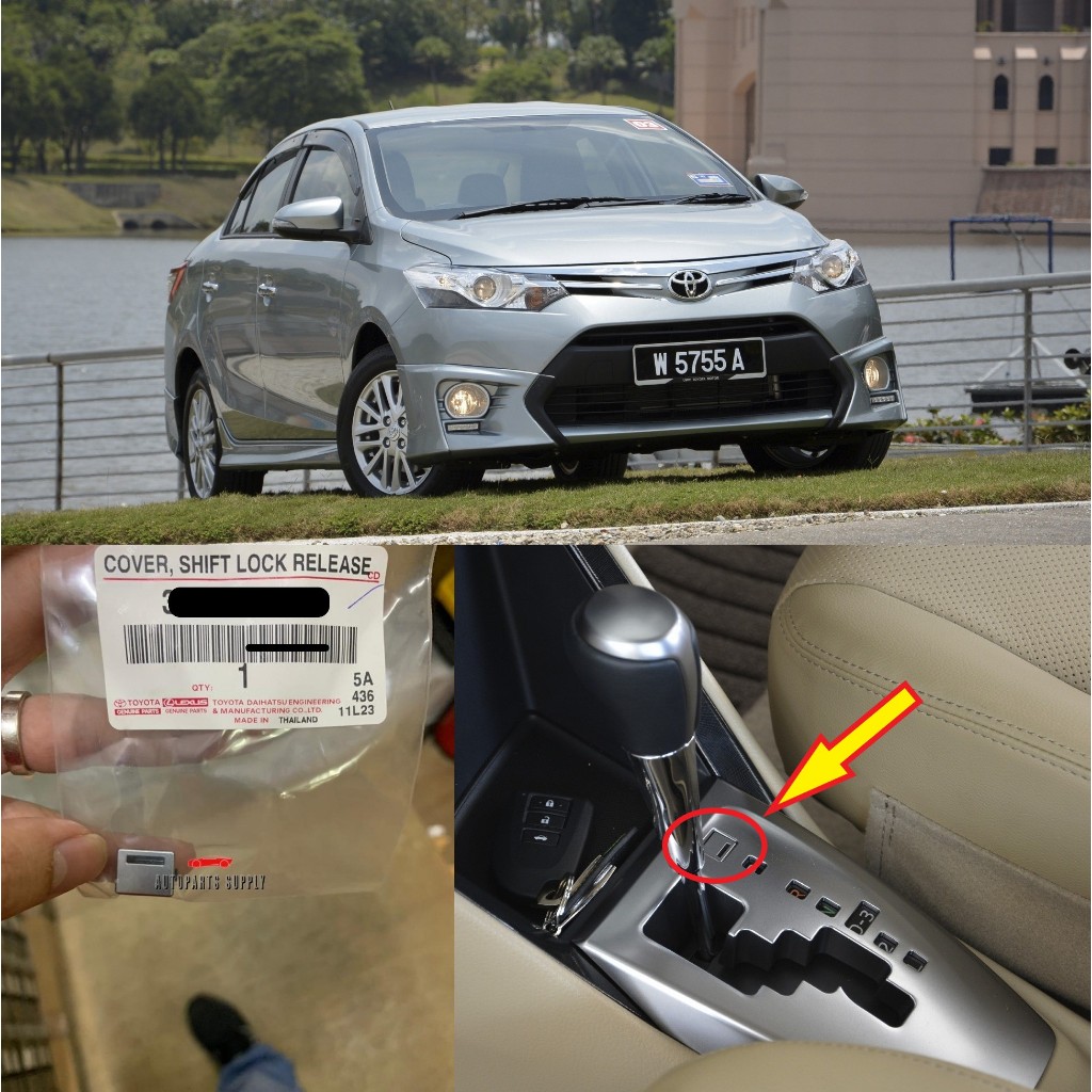 ORIGINAL TOYOTA VIOS 2013 - 2018 NCP150 GEAR SHIFT LOCK RELEASE COVER ...