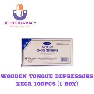 Wooden tongue depressor Xeca 100 pcs (1 box) | Shopee Malaysia
