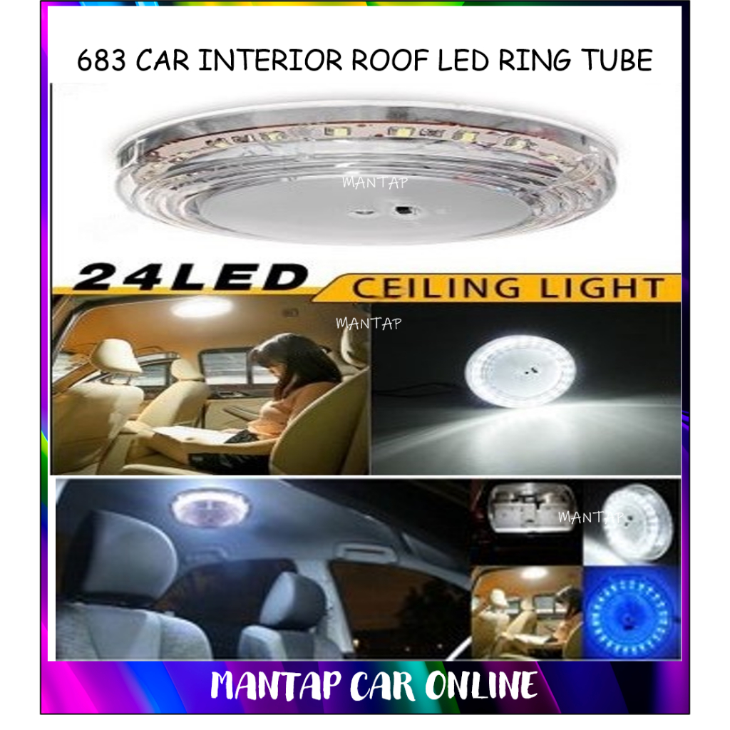 Car Indoor Interior Roof Dome Room Light Lamp Axia Myvi Saga BLM FLX ...