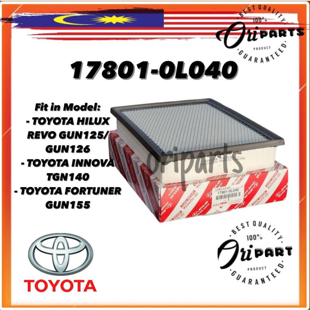 Toyota Hilux Revo/Innova 2016 17801-0L040 Air Filter | Shopee Malaysia