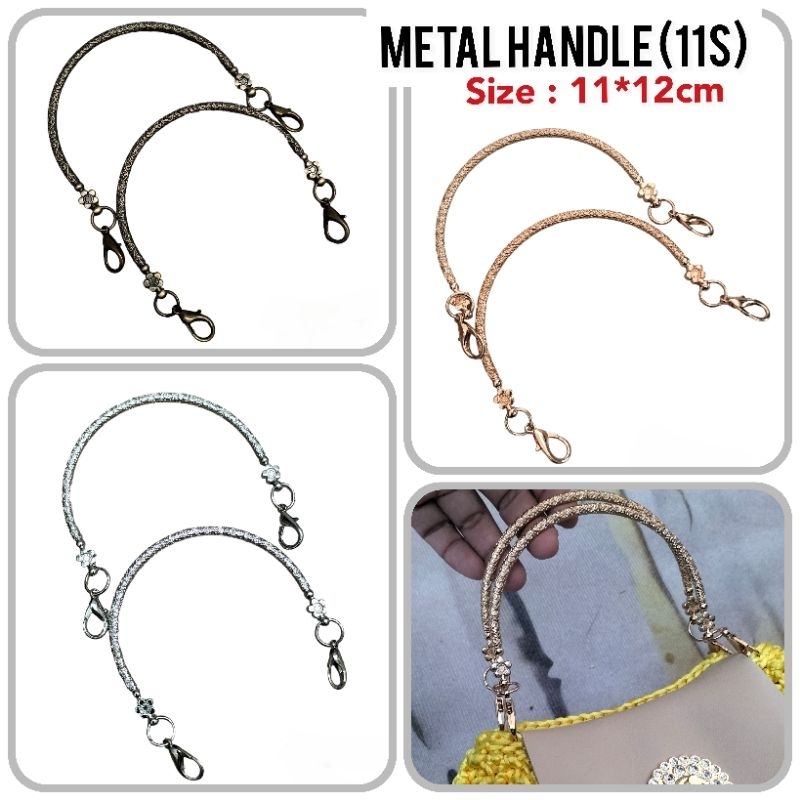 2 pcs METAL HANDLE DIY BAG HANDLE REPLACEMENT | Shopee Malaysia