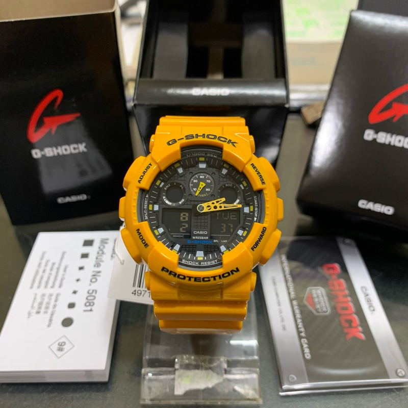 ORIGINAL GSHOCK GA100A-9 BUMBLE BEE | Shopee Malaysia