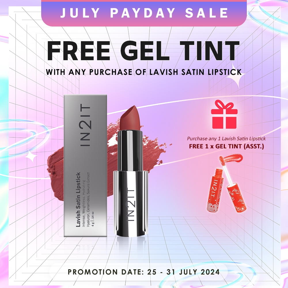 IN2IT Lavish Satin Lipstick 4g (LSL) | Shopee Malaysia