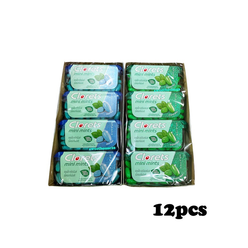 Clorets ACTIFRESH Original Mint (12's x 12) - Original Mint / Clear ...