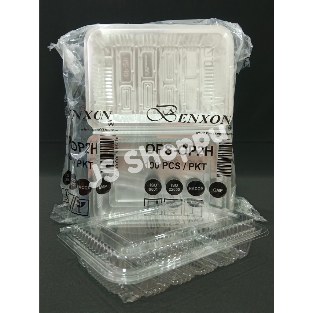 BENXON Kuih Container OPS 2H / Disposable Plastic Clear Bakery ...