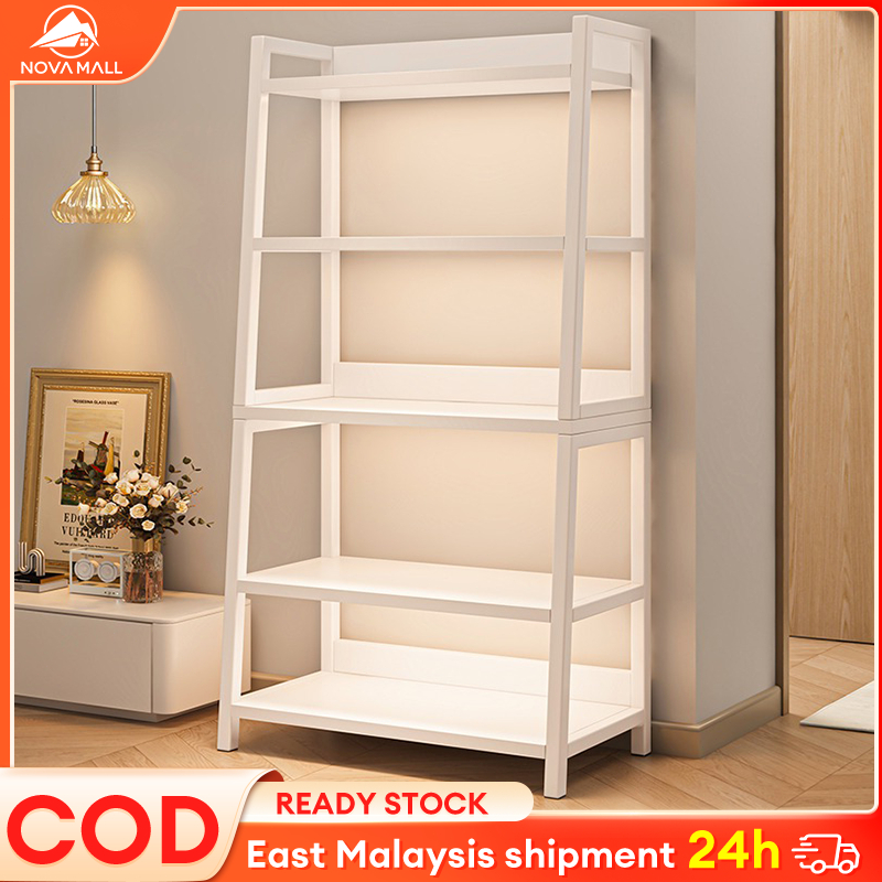 NM-Ins style Bookshelf 5 Tier Multipurpose Storage Rack Metal Bookshelf ...