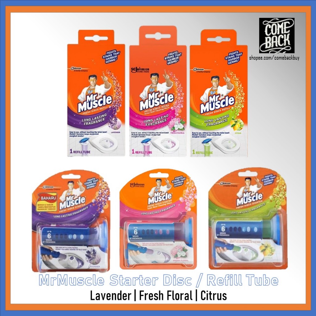 Mr Muscle Fresh Discs Fresh Discs Refill / Starter Kit (NO BOX ...