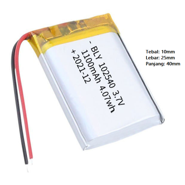 102540 can use model 902540 3.7V 1100mAh Rechargeable Li-Polymer Li-ion ...