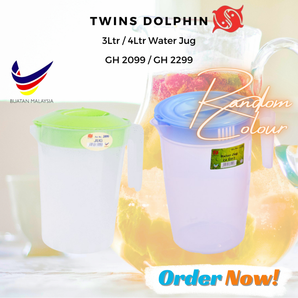 GH 2099 / GH 2299 3Ltr / 4Ltr Water Jug - Twins Dolphin | Shopee Malaysia