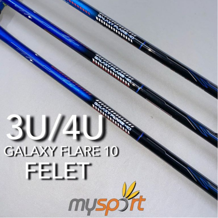 FELET AEROMARS 10 & GALAXY FLARE 10 & AERO FORCE Badminton Racket ( 100 ...