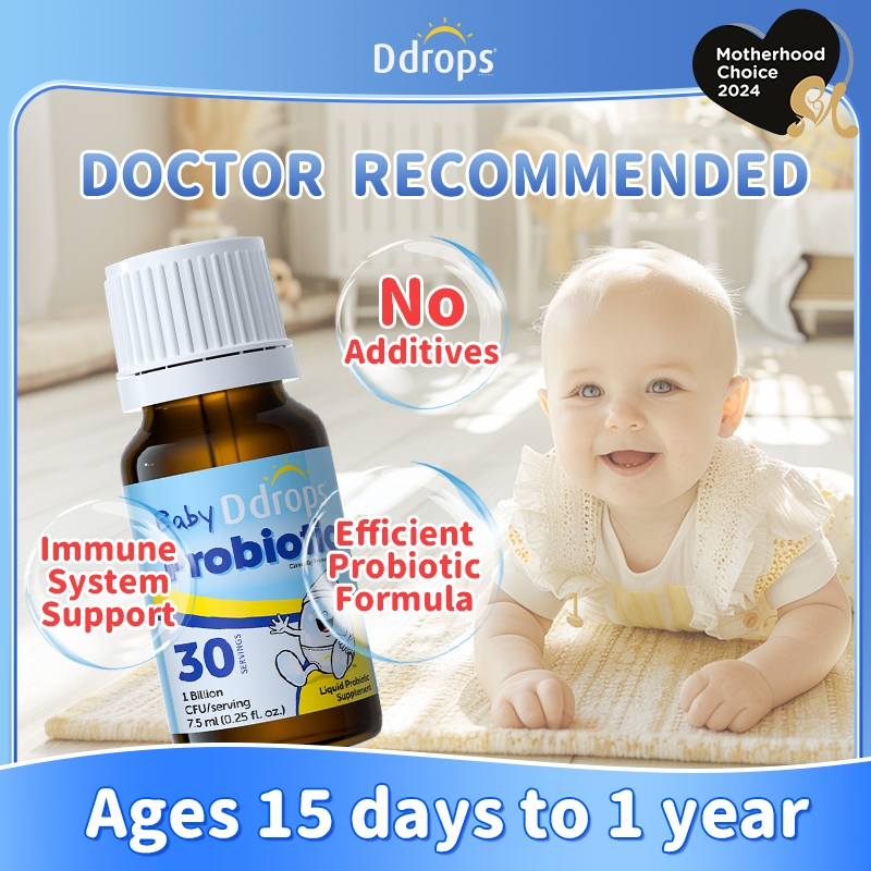 Baby Ddrops Liquid Probiotic Supplement for Infants. Helps Digestion ...