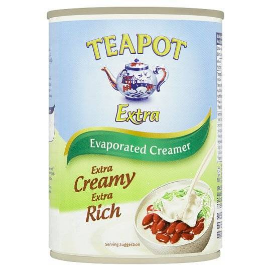TEAPOT EXTRA EVAPORATED CREAMER 390GM (KRIMER SEJAT/SUSU CAIR) | Shopee ...