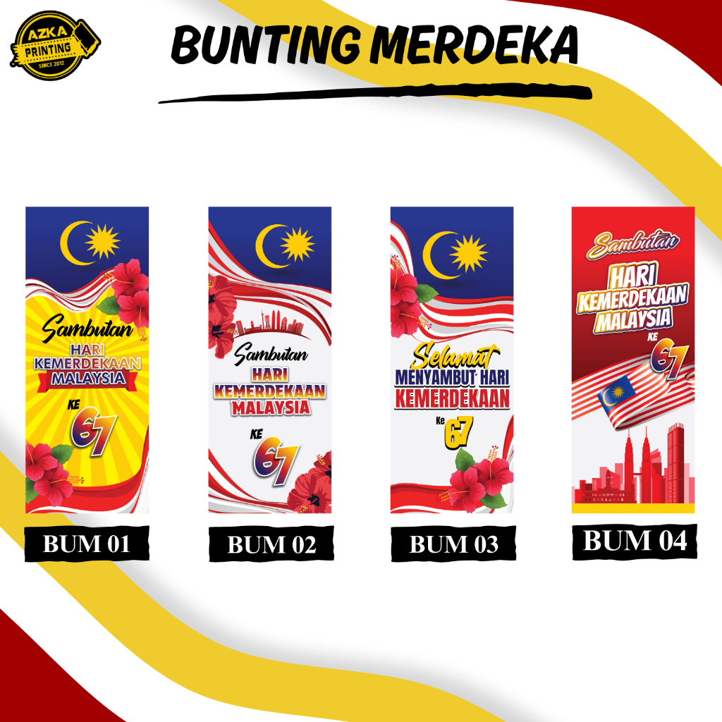 BUNTING SAMBUTAN HARI MERDEKA | BUNTING HARI MALAYSIA 2024 | Shopee ...