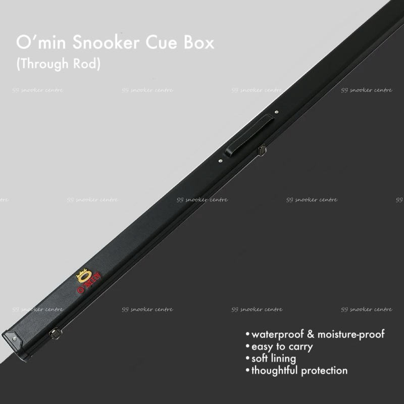 O’min Snooker Cue Box with Carry Handle Leather Cue Stick Case Billiard ...