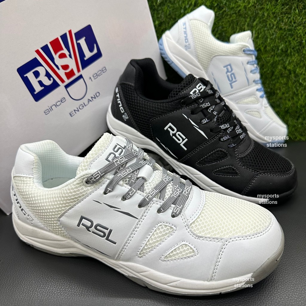 RSL Mens Stingz (SR) [Black-White |White Grey |White-Blue] Badminton ...