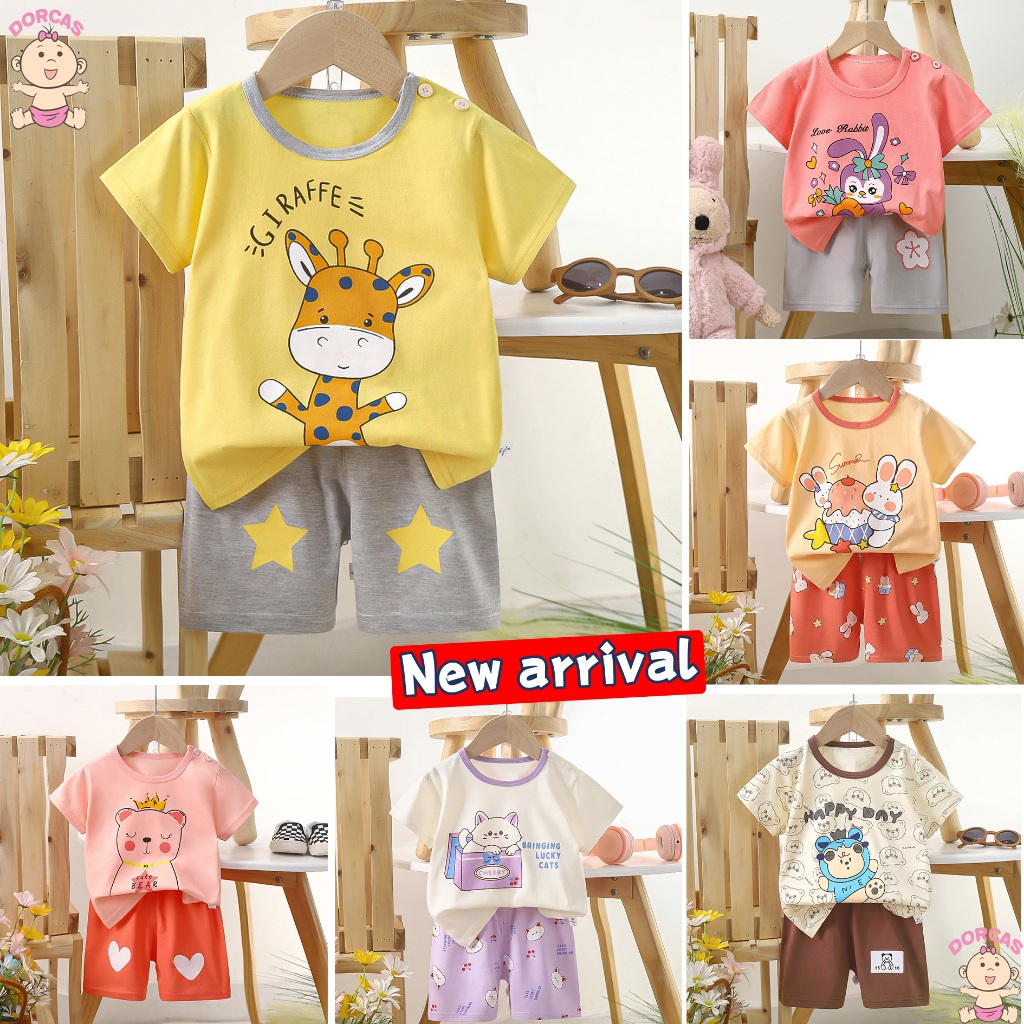 Baju Budak Bayi Set ShortSleeve Clothes Cartoon Tee Baju Kanak Boys ...