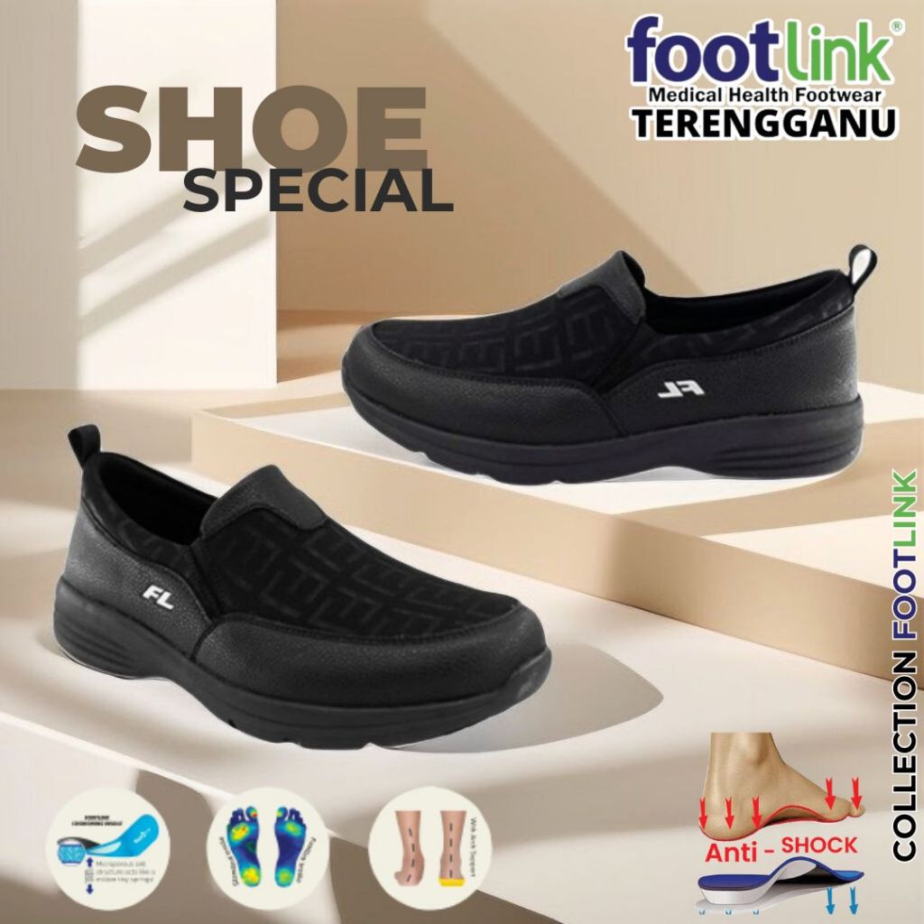 Footlink MJ 6009 Health Men Shoe | Shopee Malaysia