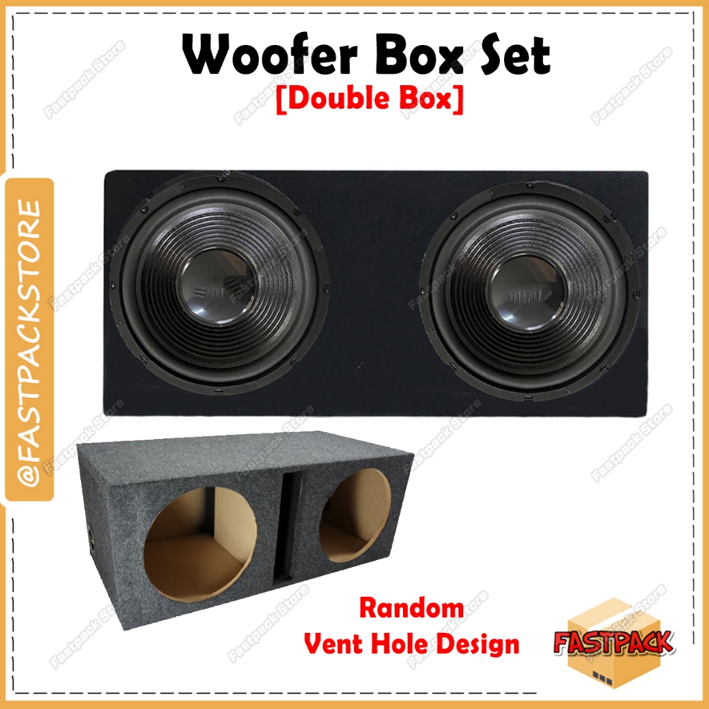 [Double Box Set] MONOCROSS 12" Subwoofer Peak Power Sub Woofer Kereta ...