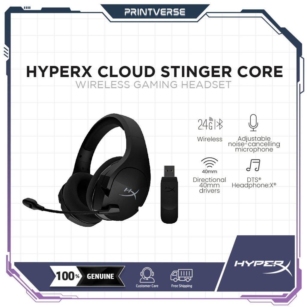 HyperX Cloud Stinger Core Wireless Gaming Headset + DTS (4P4F0AA) | Shopee Malaysia