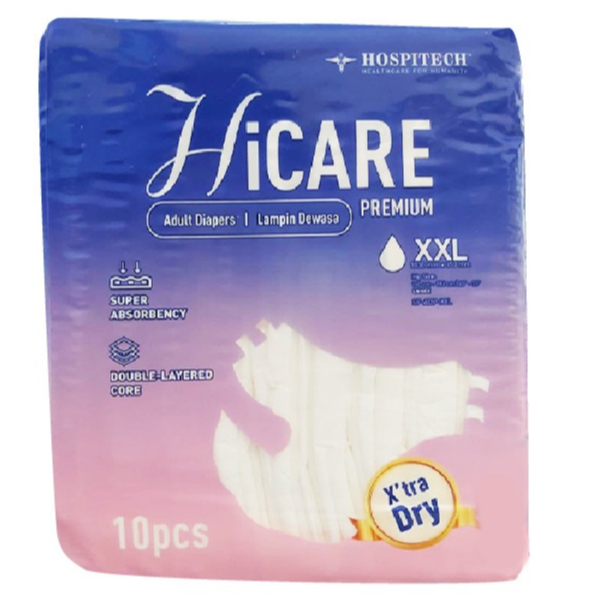[Carton] Hicare Premium Adult Diapers 10pcs ( M, L, XL, XXL) - 10 packs/carton | Shopee Malaysia