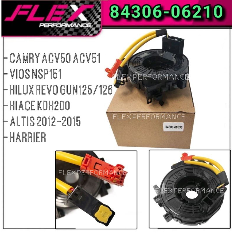 84306-06210 TOYOTA STEERING CLOCK SPRING CAMRY ACV50 ACV51 VIOS NSP151 ...