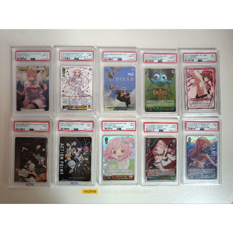 PSA GRADE CARD TCG Weiss schwarz, Union arena, Rebirth for you and more grading cards | Shopee ...