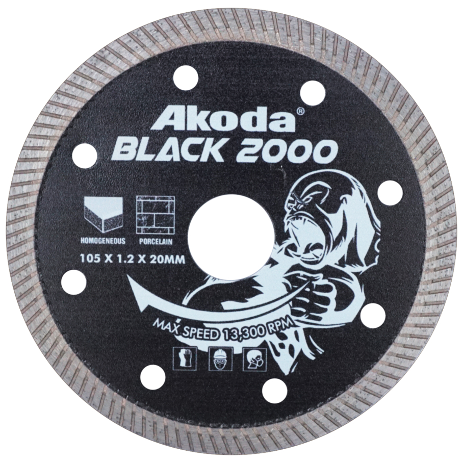 Akoda AB04-TT2000 4'' Diamond Blade D105 x H8 x T1.2 - Use For cutting ...