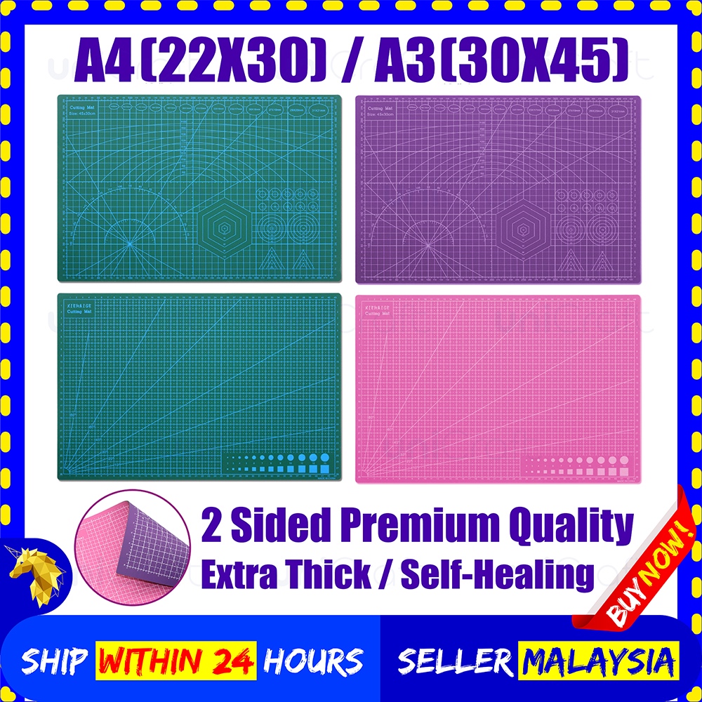 UNICRAFT Cutting Mat A3 A4 Double Sided Thick Professional Premium ...
