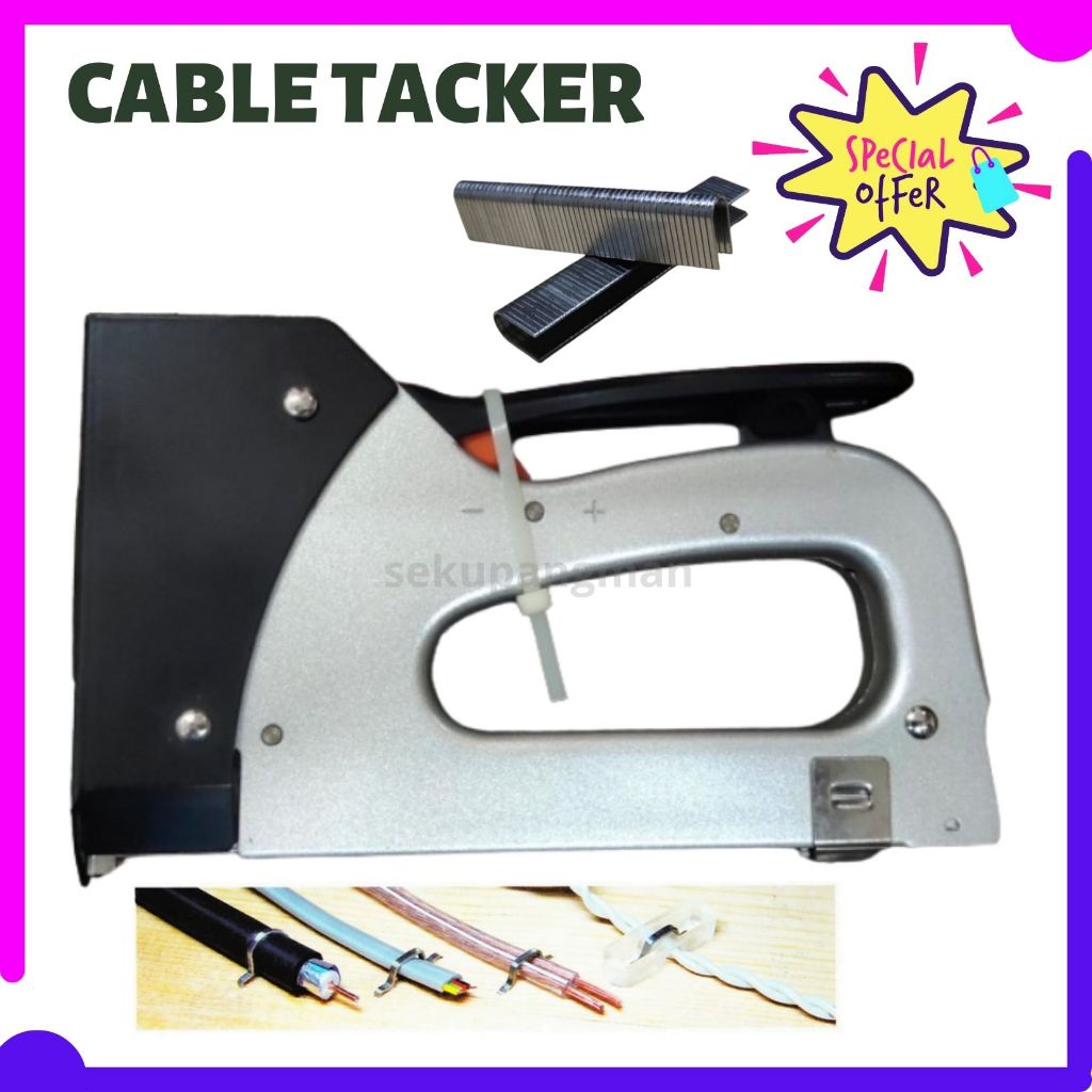 Metal Cable Tracker Cable Tacker Staple Gun Stapler Gun For Wire Cable ...
