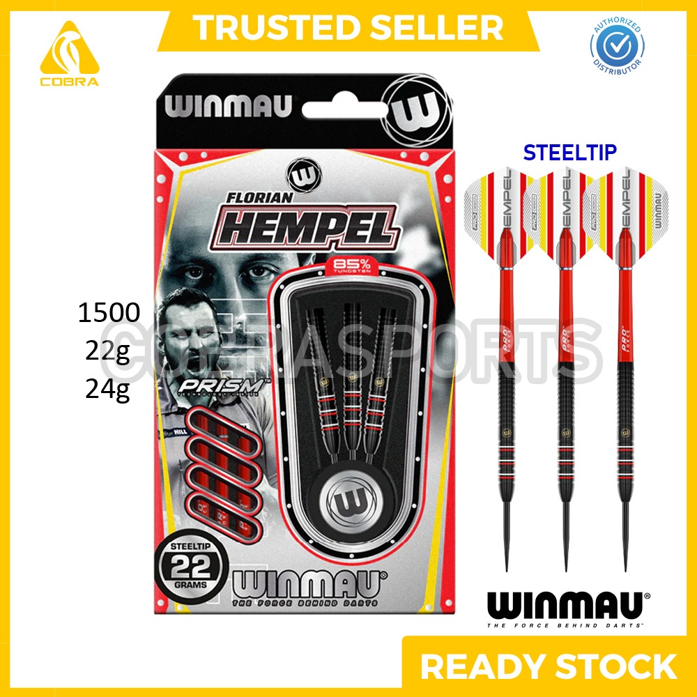{FREE Flight + Shaft} Winmau Florian Hempel Pro Series 85% Tungsten ...