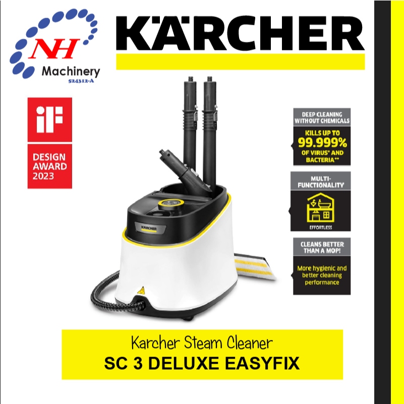 KARCHER SC 3 DELUXE - STEAM CLEANER | Shopee Malaysia