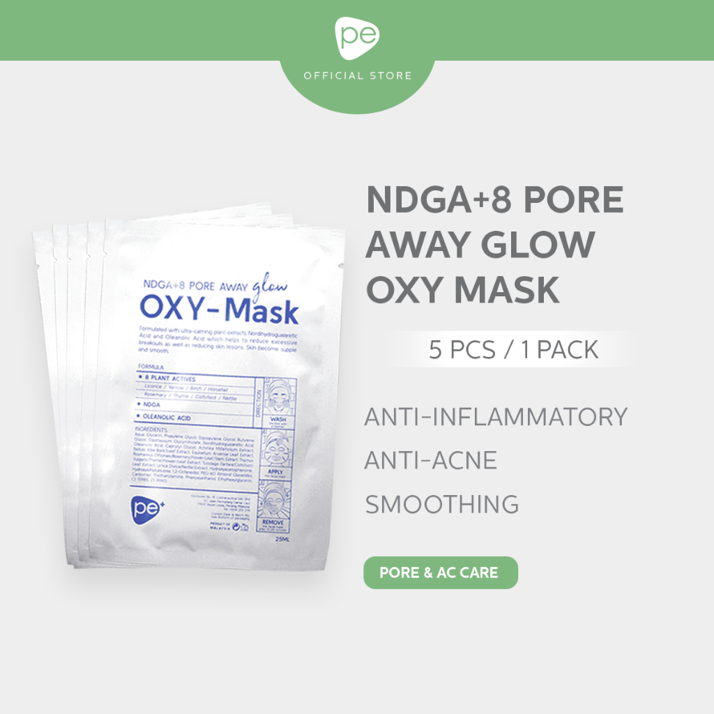 PE+ NDGA+8 Pore Away Glow OXY-Mask | Shopee Malaysia