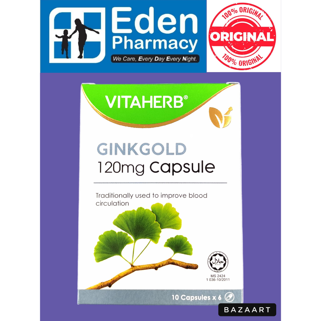 Vitaherb Ginkgold 120mg Capsule ( 6 x 10's ) | Shopee Malaysia