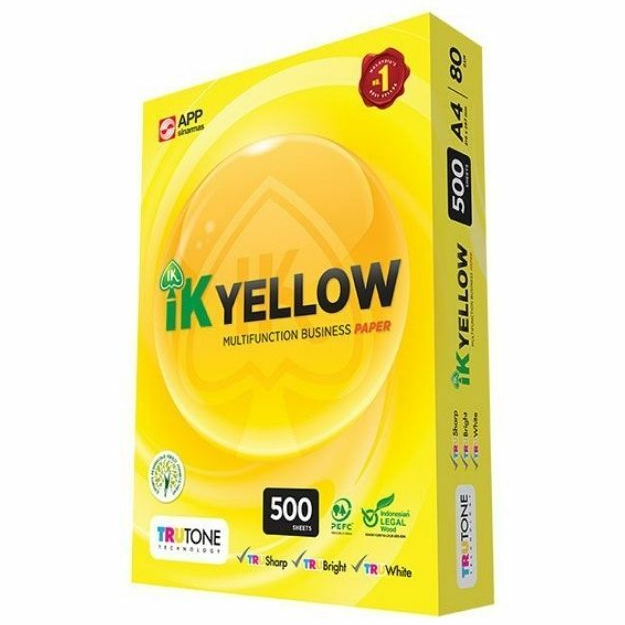 IK YELLOW A4 PAPER 80GSM - 500 SHEET | Shopee Malaysia