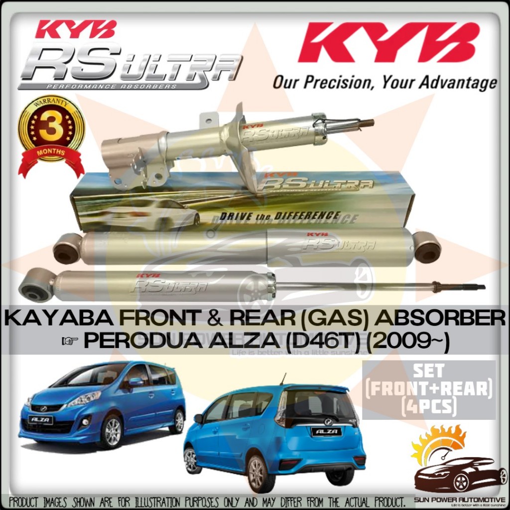 KAYABA KYB RS ULTRA Heavy Duty Perodua Alza D46T Gas Shock Strut ...