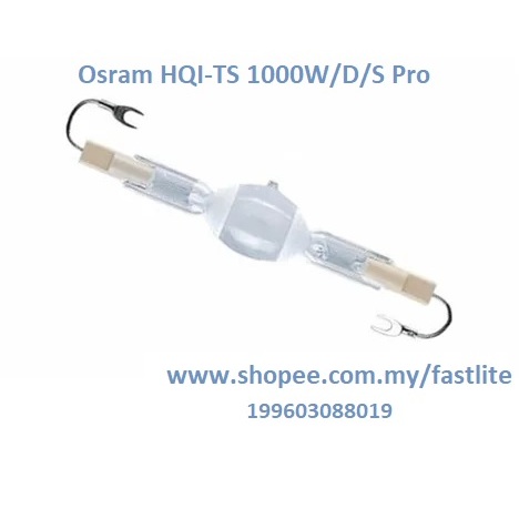 Osram HQI-TS 1000W/D/S/PRO K12-s-36 Double-ended Lampu Halida Logam ...