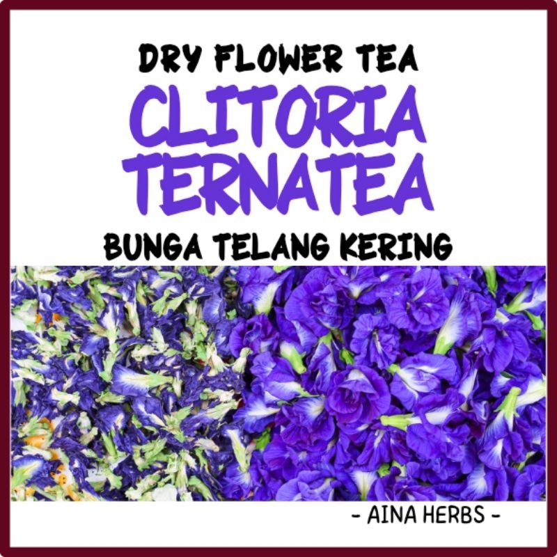 HSK [10g/40g] BUNGA TELANG BIRU | CLITORIA TERNATEA | DRY BUTTERFLY ...
