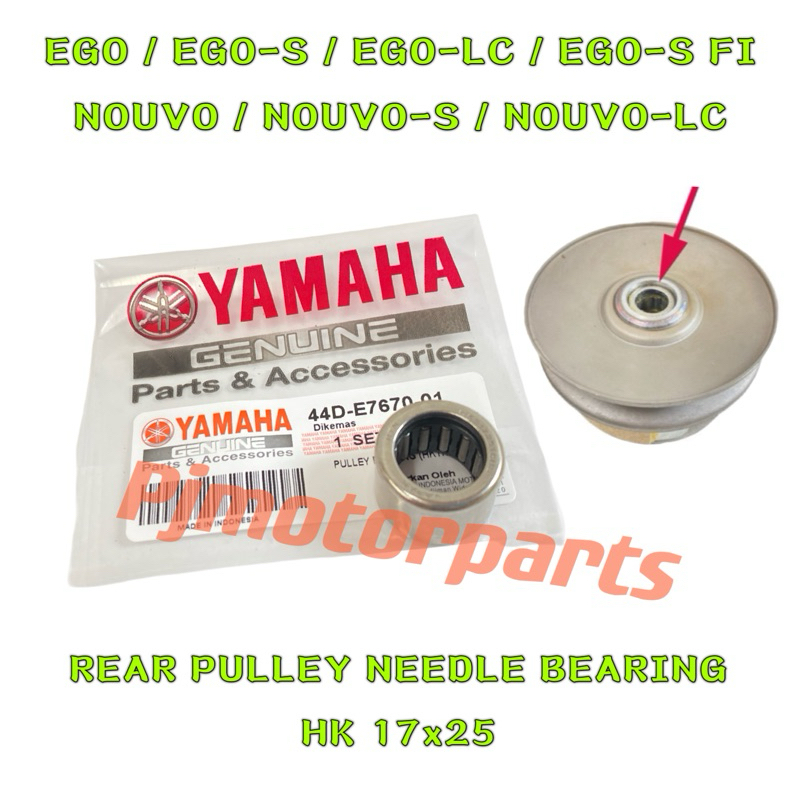 EGO / EGO-S / EGO-S Fi / EGO-LC / Fi / NOUVO / NOUVO-S LC REAR PULLEY NEEDLE BEARING PULLY ...