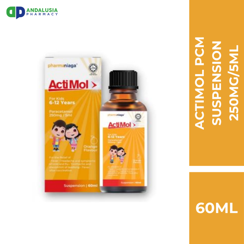 ACTIMOL PCM SUSPENSION 250MG/5ML (60ML) | Shopee Malaysia