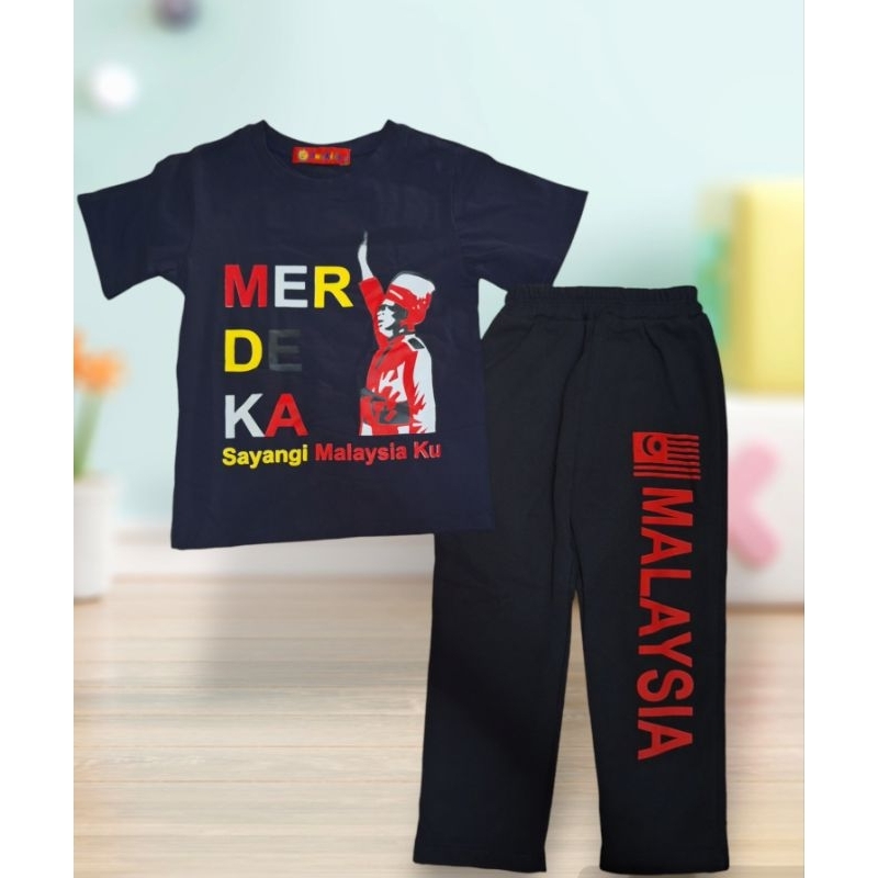 CLEARANCE SALES SHORT SLEEVE MERDEKA SET | Shopee Malaysia