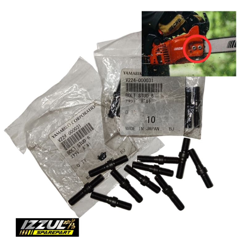 YAMABIKO CORPORATION 1pcs Bold Stud Chainsaw Echo CS3000 CS350TES Made ...