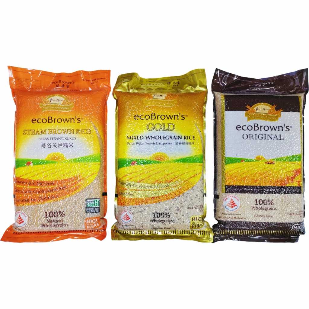 EcoBrown's Brown Rice 5KG - Original Brown Rice/Steam Brown Rice 5KG ...