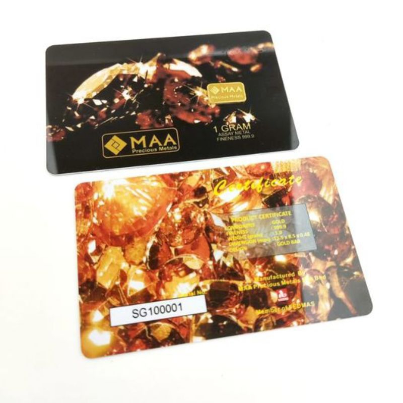 Gold Bar Emas 999 - 1g (MAA Precious Metals Sdn Bhd) | Shopee Malaysia