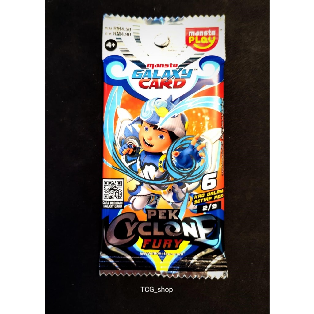 BOBOIBOY Galaxy Card Pek Cyclone Fury Kad Trading Card Game TCG ( 2/9 ...