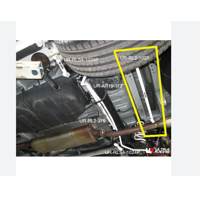 Toyota Alphard Vellfire ANH20 2008 Rear Lower Bar 2 Points Ultra Racing ...