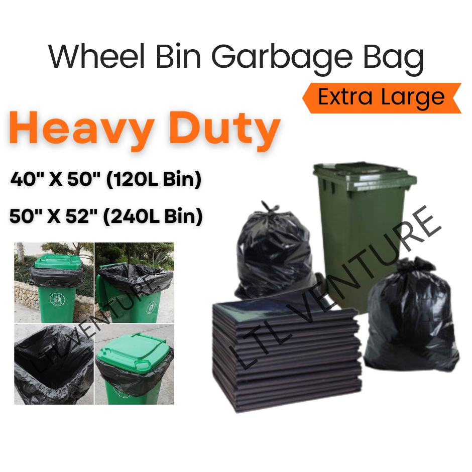 Wheel Bin Garbage Bag/Plastic Bag Sampah/Tong Besar/Super Extra Large ...