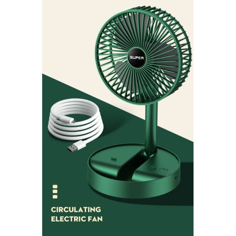 USB MINI ADJUSTABLE FAN Kipas mini travel fan Kipas mini meja lipat ...