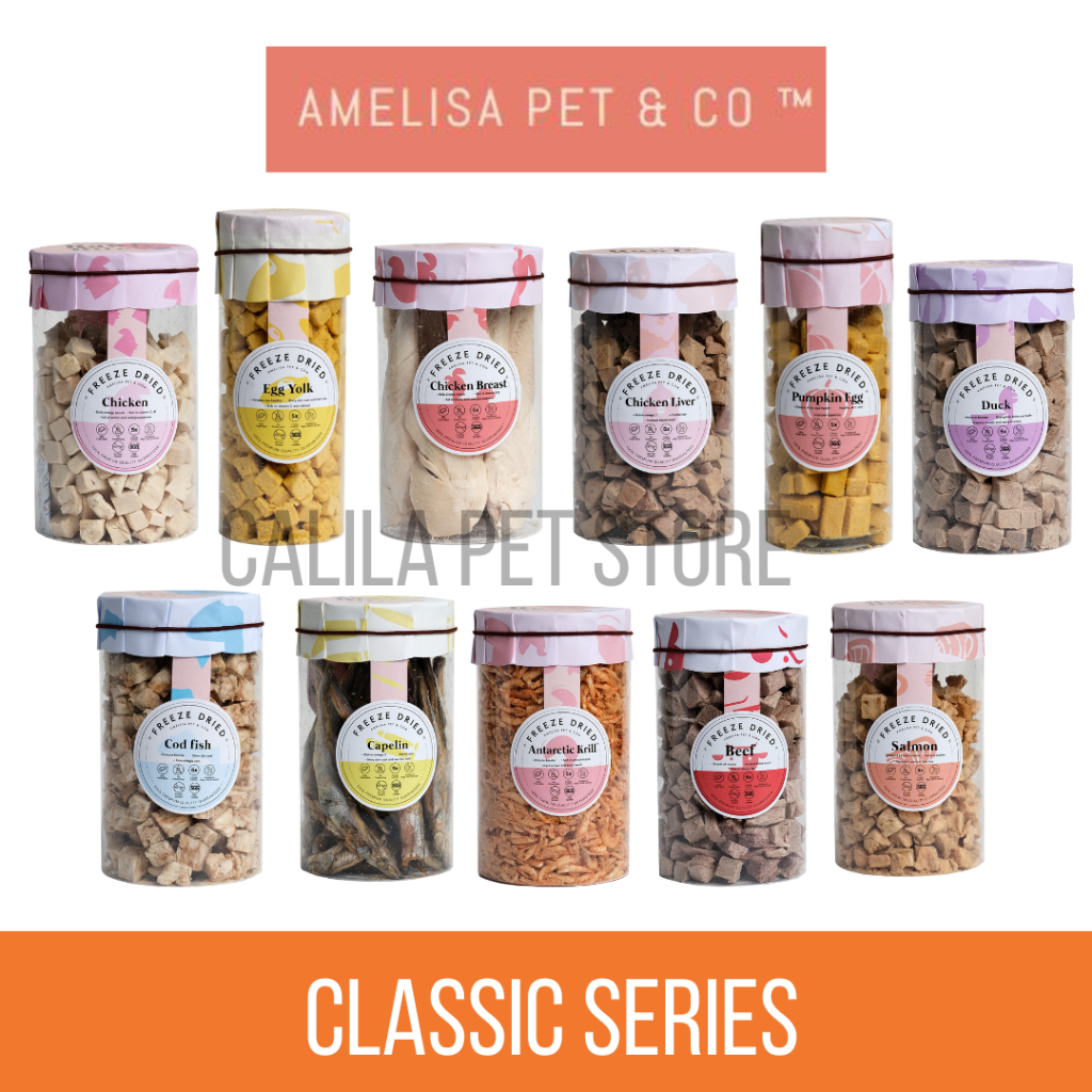 Amelisa Pet & Co Rawly Bites Classic Series Freeze Dried/ Makanan Beku ...