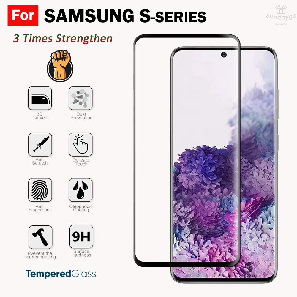 For Samsung Galaxy S20 FE | S21 FE | S23 FE | S24 FE 9H 3 Times Strengthen Tempered Glass Screen ...