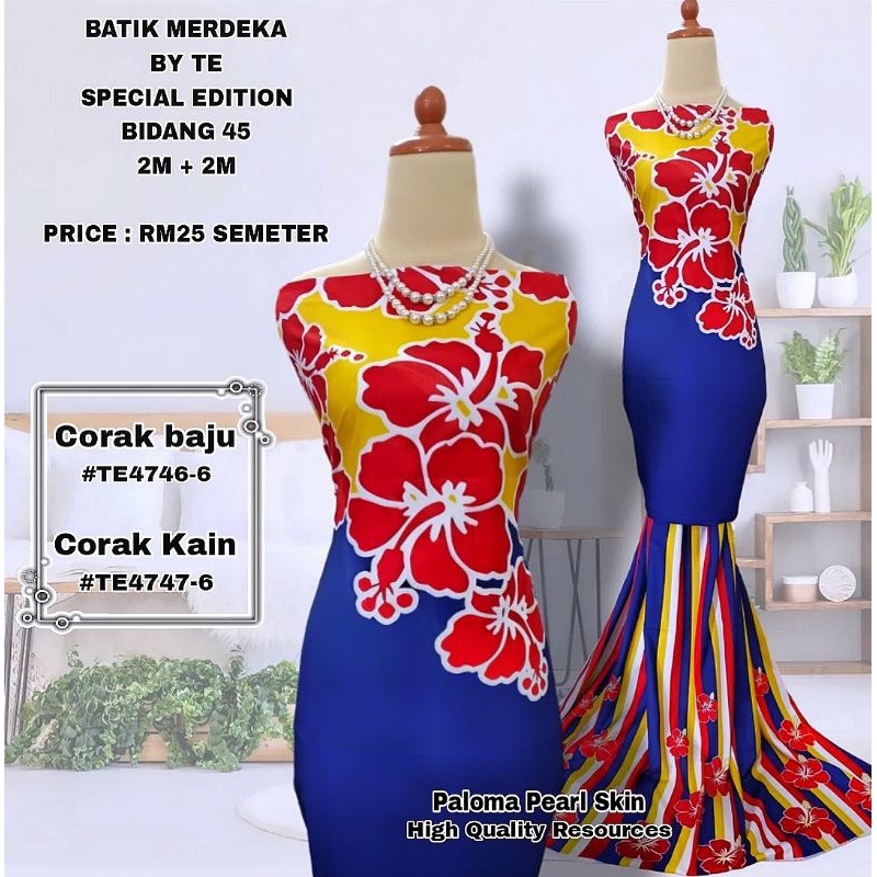 Batik Merdeka ( Limited stock ) - Harga Untuk 1 Set | Shopee Malaysia